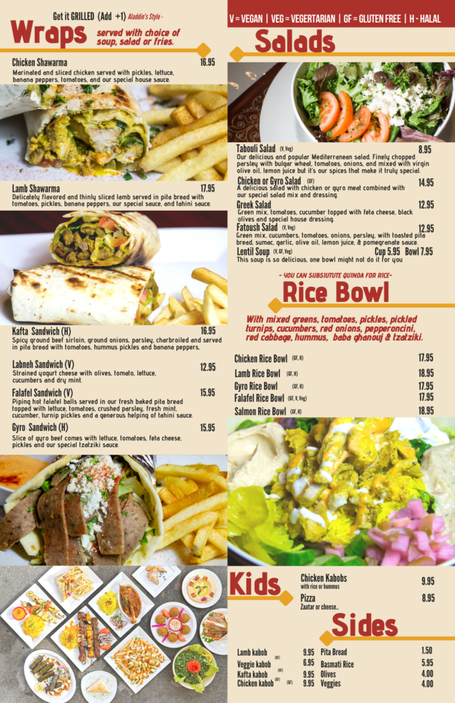 Dinner | Aladdin's Cafe